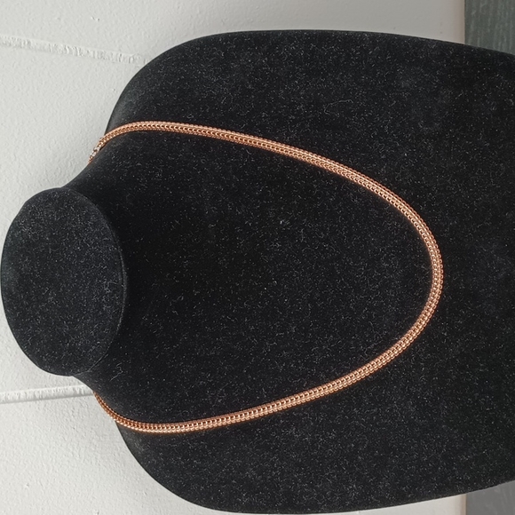 Jewelry | Nib Fancy Mesh Chain Necklace Adjustable Length Rose Gold ...